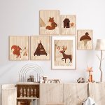 Affiche animaux de la foret - Poppap